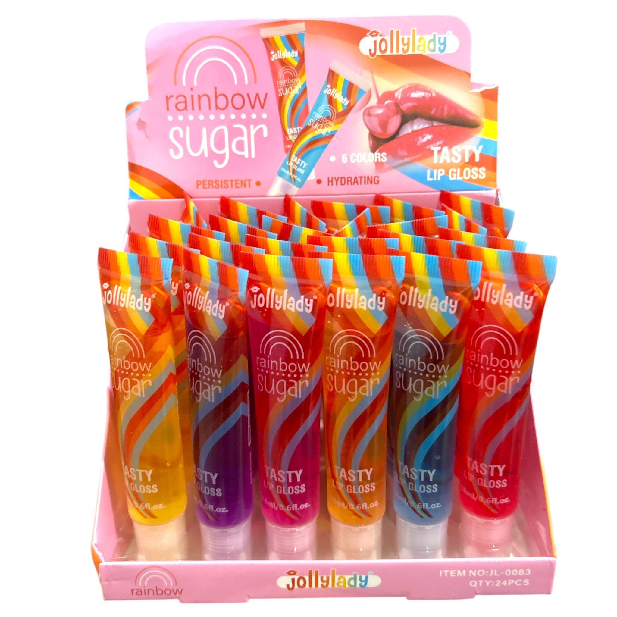 LIP GLOSS RAINBOW SUGAR - 24pz – Toiki
